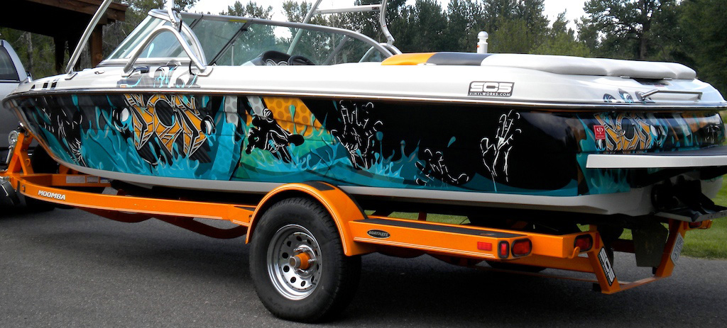 Boat Vinyl Wrap #0691 - TintingChicago.com