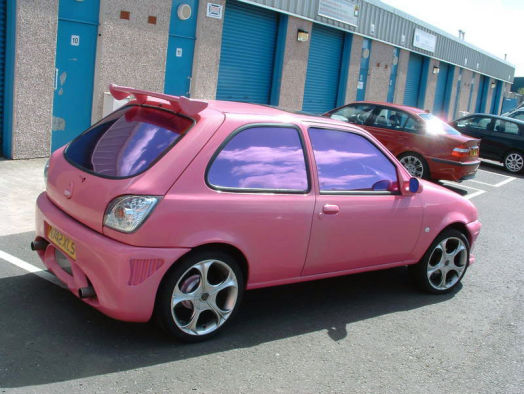 Pink Car Window Tint Installation Service Chicago, IL