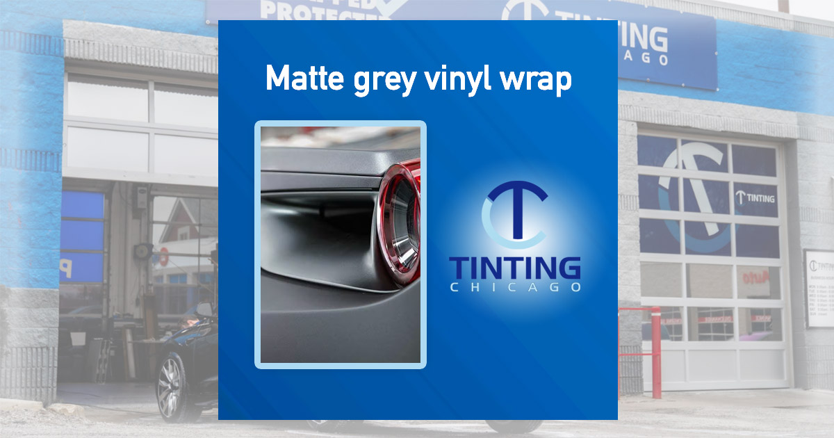 Matte Grey Vinyl Wrap For Your Car