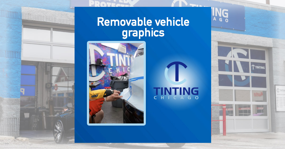 Install Removable Vehicle Graphics | Tinting Chicago