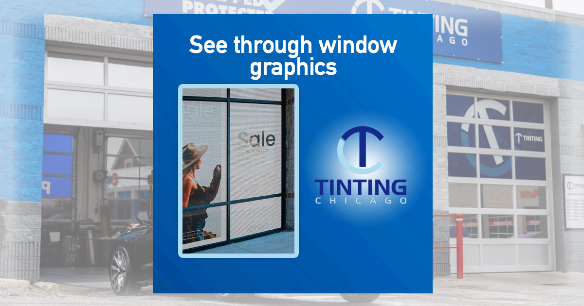 See Through Window Graphics: Install Affordably | Tinting Chicago