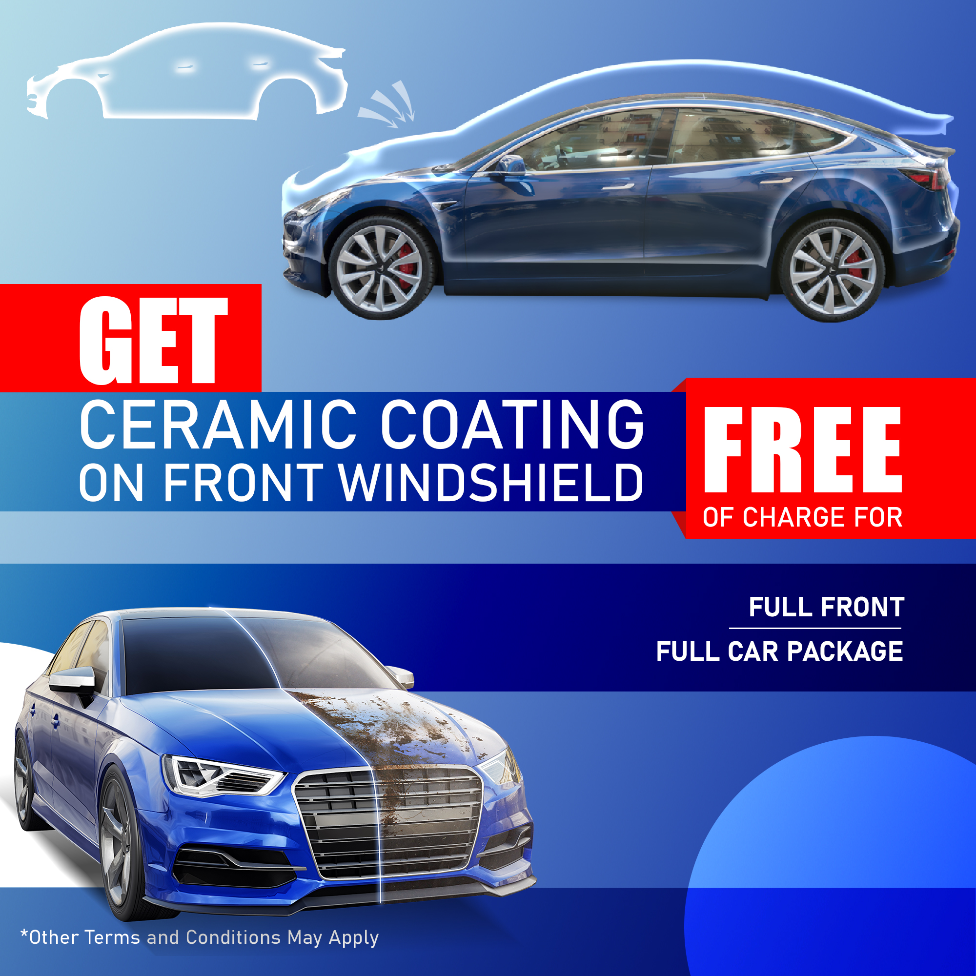 Tinting Chicago | Get ceramic coating on front windshield free of charge